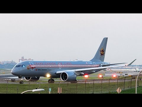 A Few Evening Departures From LaGuardia Airport Featuring Air Canada C-GNBN • 09/04/2023
