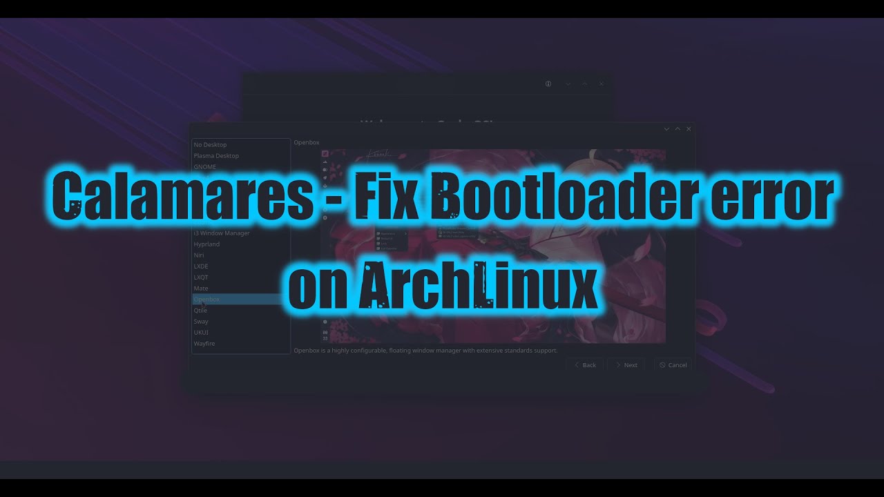 Calamares Bootloader Error FIX