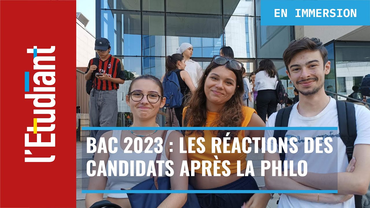 Bac de philo 2023 : les réactions des lycéens à la sortie de l'épreuve