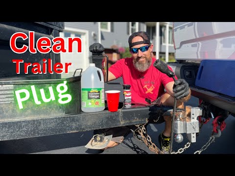How to clean a trailer plug Wiring connector 7-way or 4 Pin