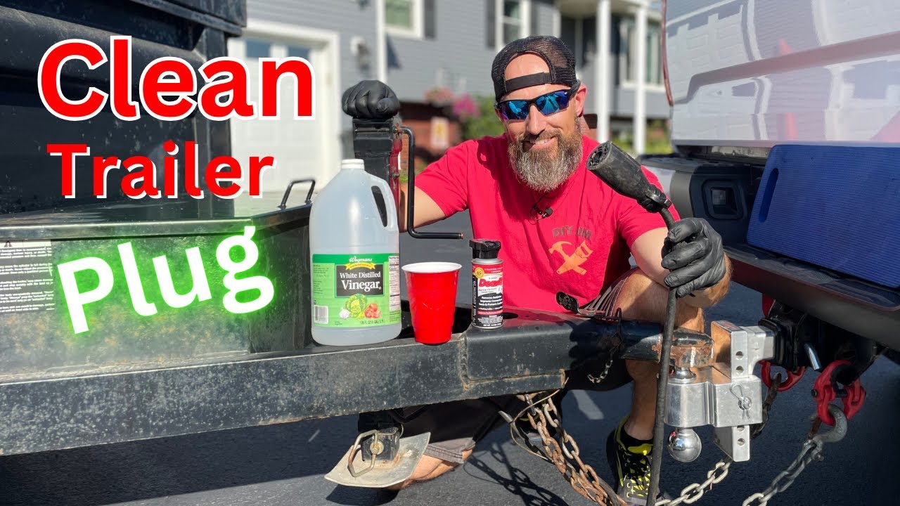 How to clean a trailer plug Wiring connector 7-way or 4 Pin