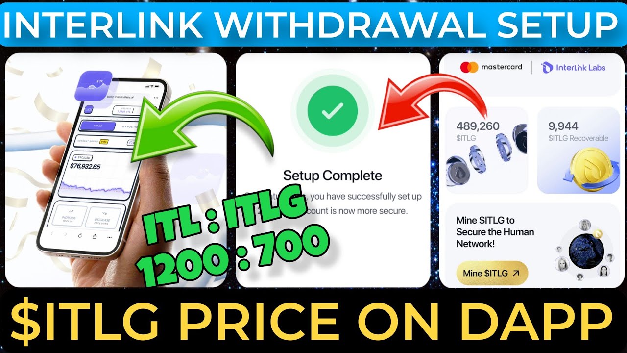 Interlink Network DAPP withdrawal new update | 2FA verified ITLG ✅ | ITL coin price | Airdrop mining