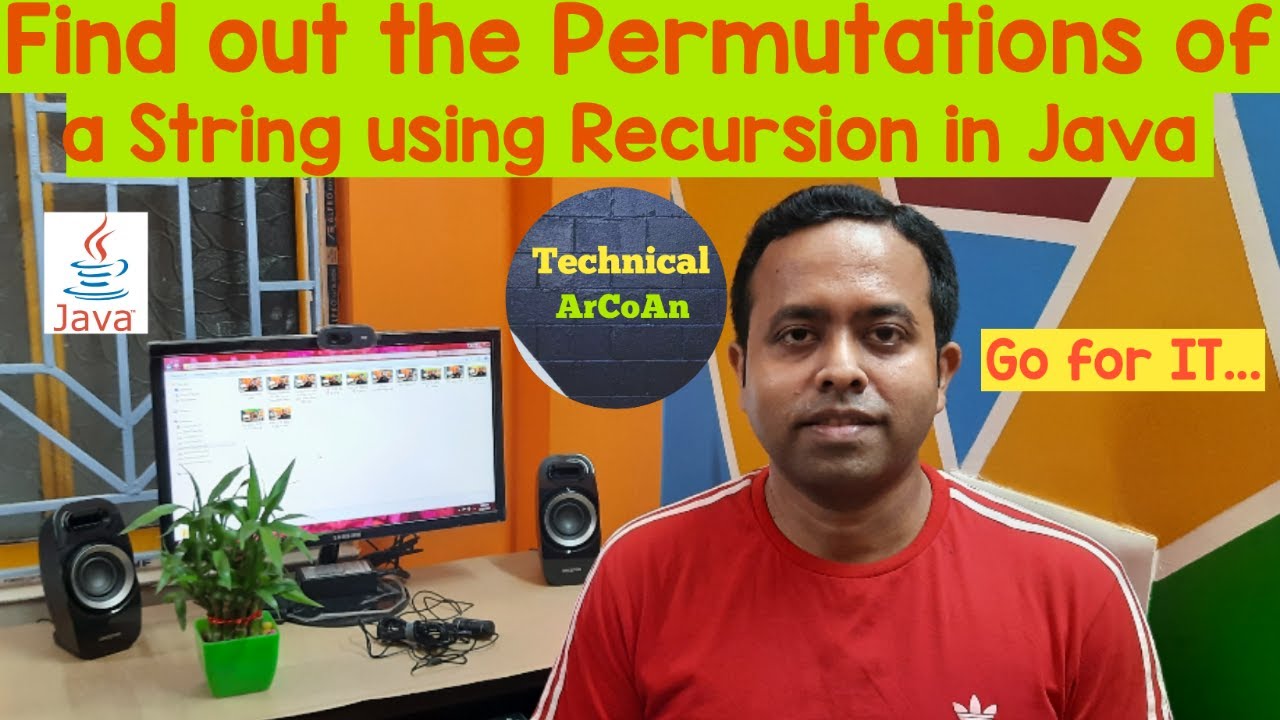 Find out the Permutations of a String in Java using Recursion | Java Programming | Eclipse IDE