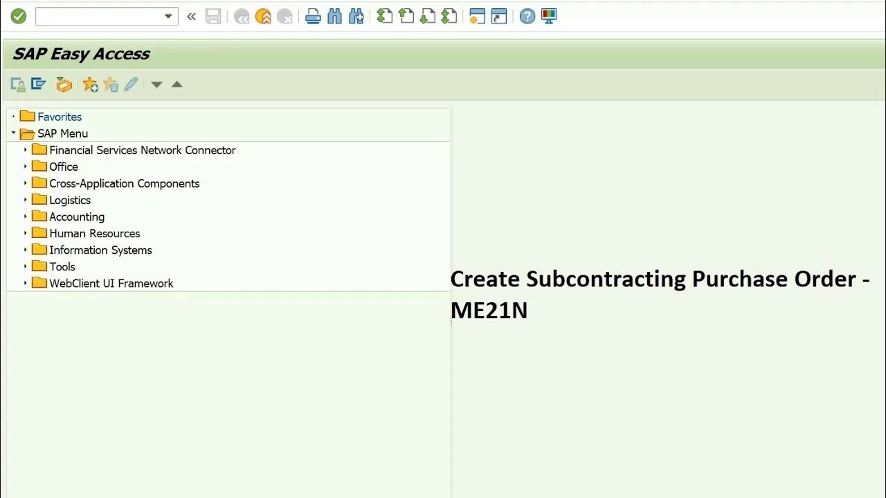 How to create Subcontracting Purchase order in SAP MM || SC video 4