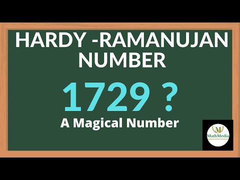 VERY INTERESTING HARDY - RAMANUJAN NUMBER. THE STORY OF HARDY RAMANUJAN NUMBER IS ELABORATED.