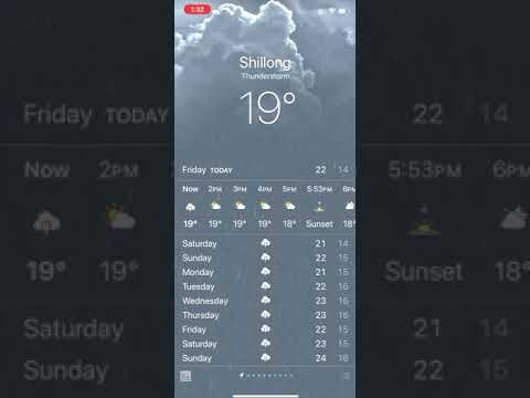 iPhone Weather App with Sound
