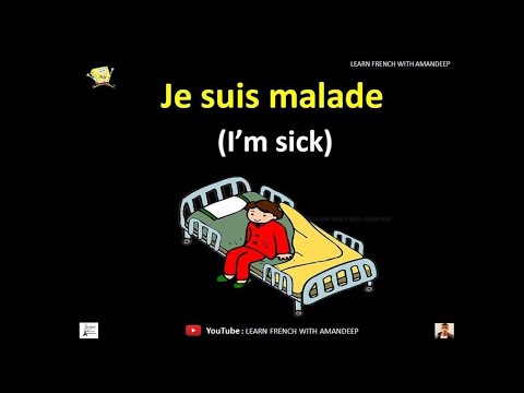 How To Say " I'm sick " In French|#shorts