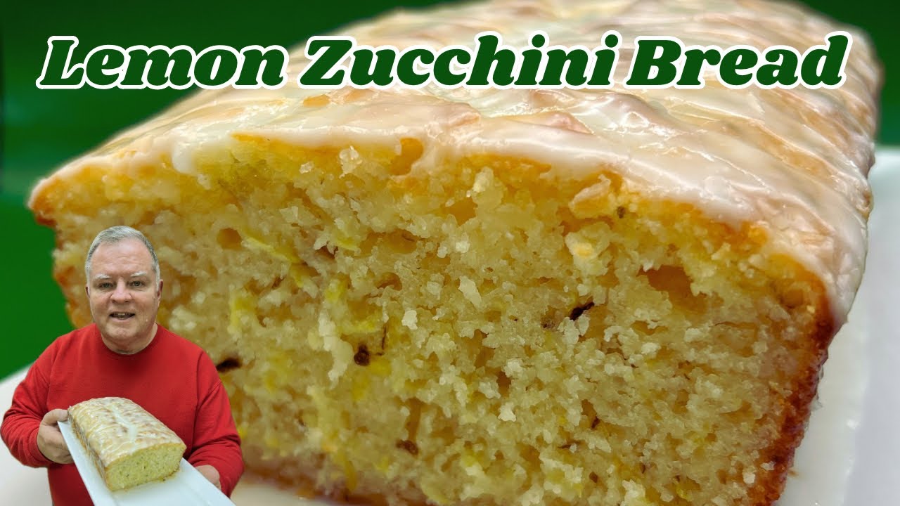 Lemon Zucchini Bread - A delicious glazed bread that’s soft & filled with zucchini and lemon juice ￼