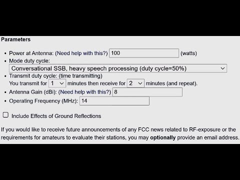 FCC Requires RF Radiation Exposure Calculation, ARRL Calculator Reviewed By Jim W6LG Ham Radio Elmer