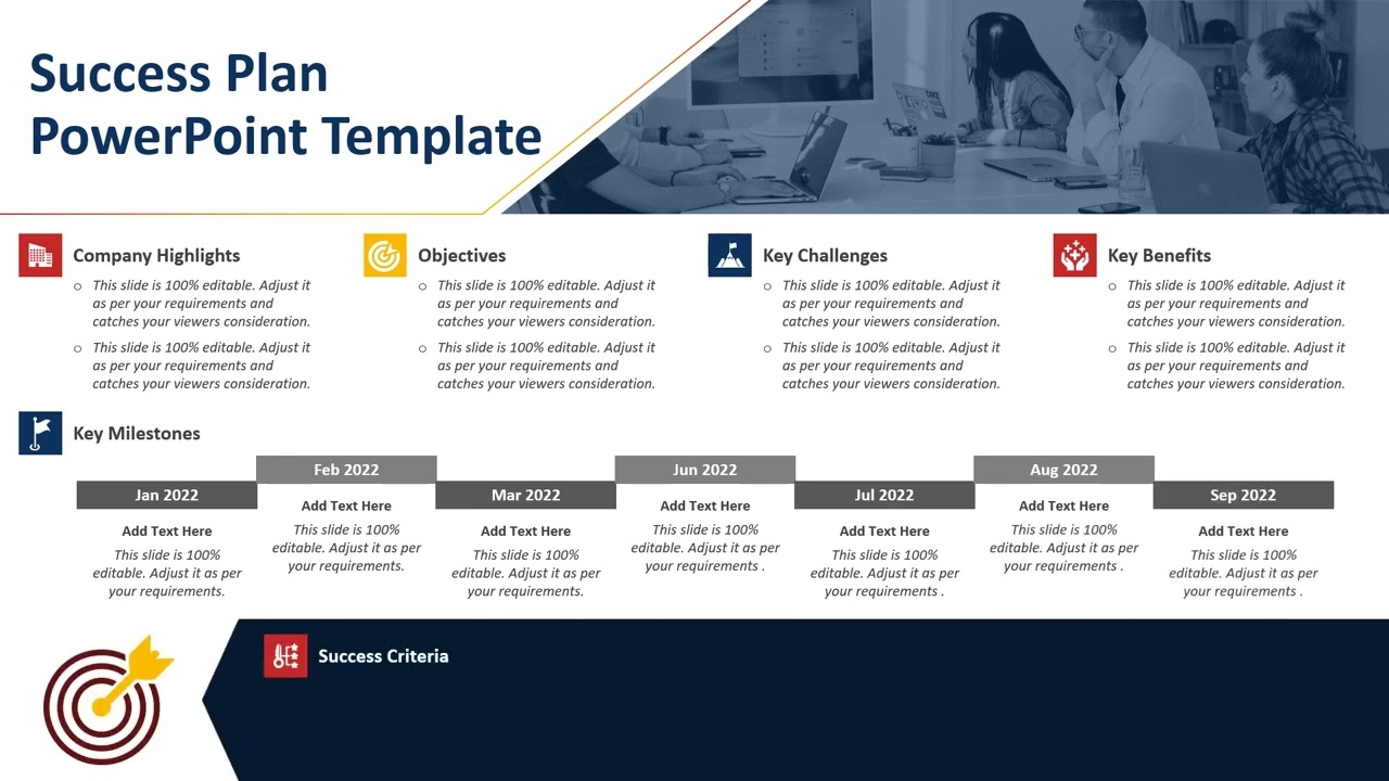 Success Plan PowerPoint Template | Kridha Graphics