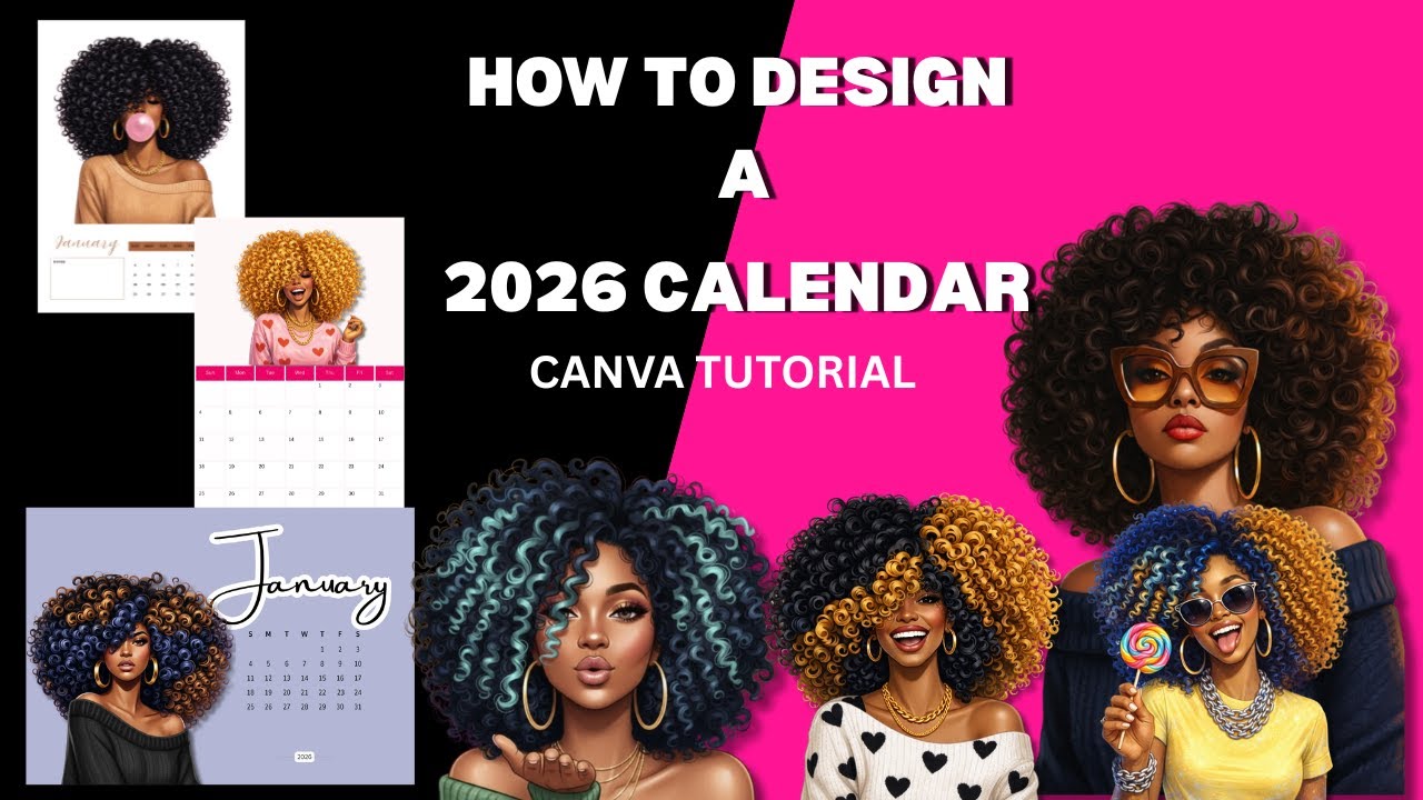 How To Design a 2026 Calendar | Canva Tutorial
