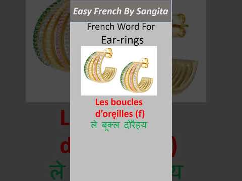 French Jewellery Names// Les Bijoux//Jewellery In French #ear-rings #necklace #bracelet #shorts