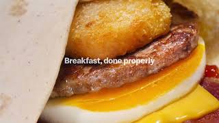 McDonalds Breakfast | Breakfast Wrap advert Commercial ad uk