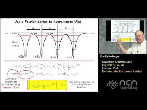Purdue PHYS 342 L10.4: Crystalline Solids: Defining the Reciprocal Lattice