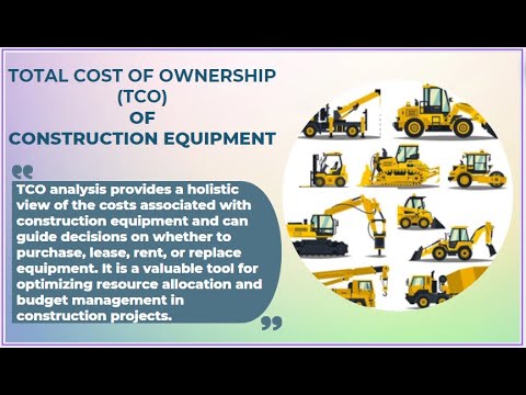 Total Cost of Ownership I TCO I Total Cost of Ownership Analysis of Construction Equipment