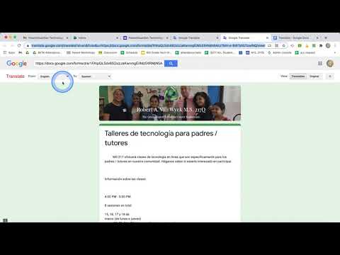 Translate a Google Form using Google Translate
