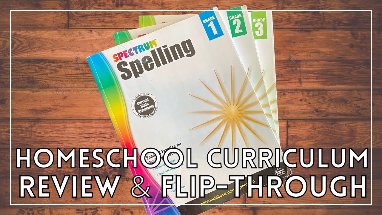 Spectrum Spelling Workbooks Review Grades 1, 2, and 3 | Spelling Workbook Flip-through Homeschooling