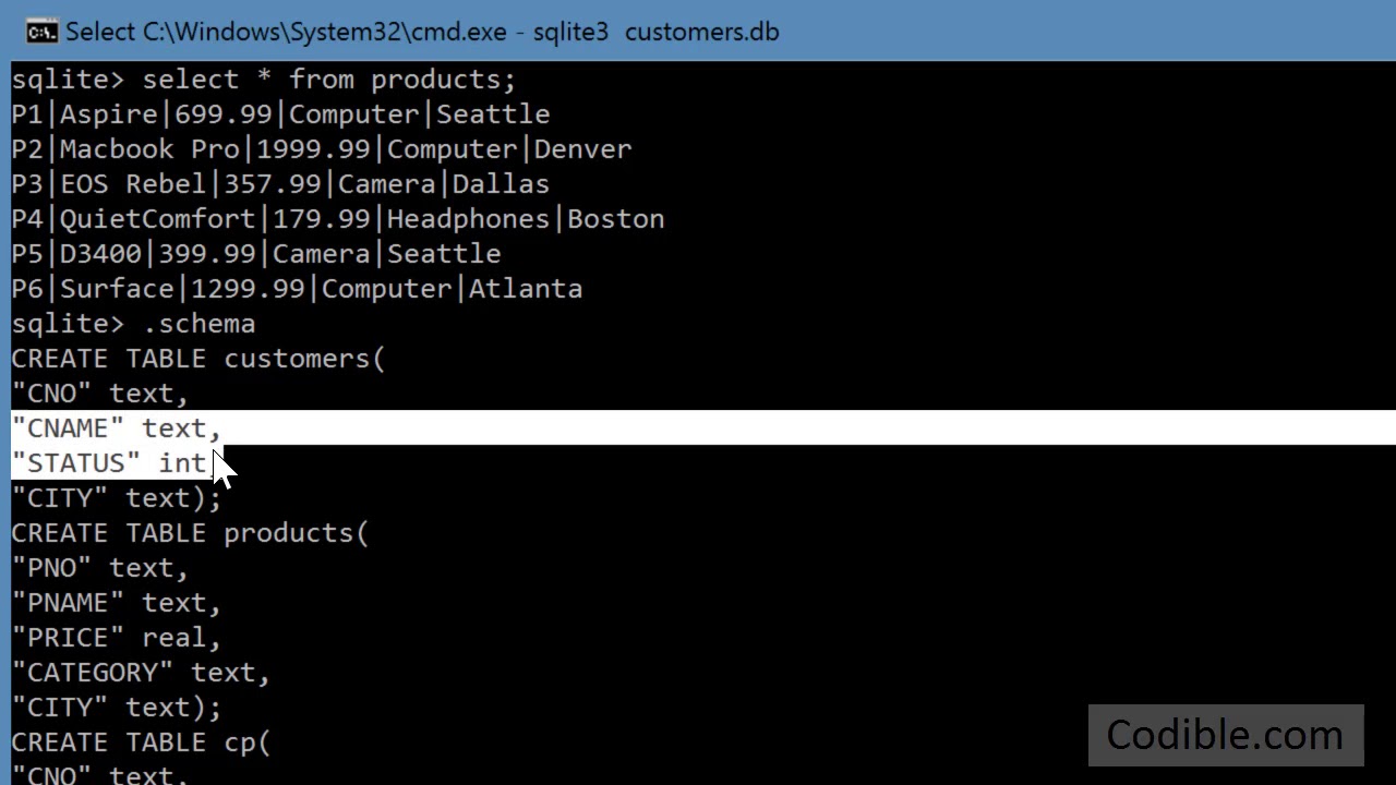 Codible SQLite video 4: How to write SELECT queries in SQLite3