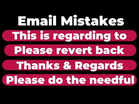 5 wrong Email expressions you are using every day.