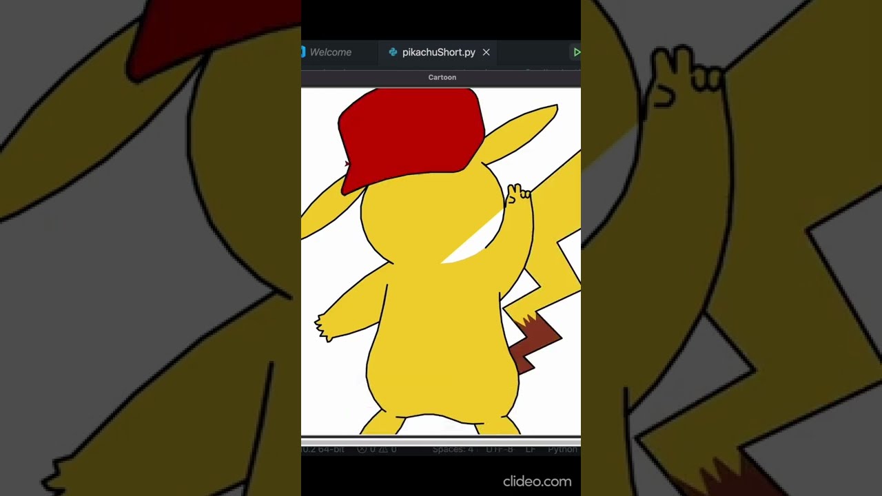 How to make PIKACHU in Python #shorts