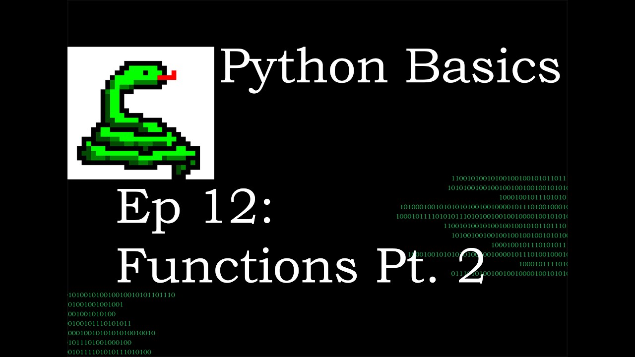 Python Basics Functions Part 2