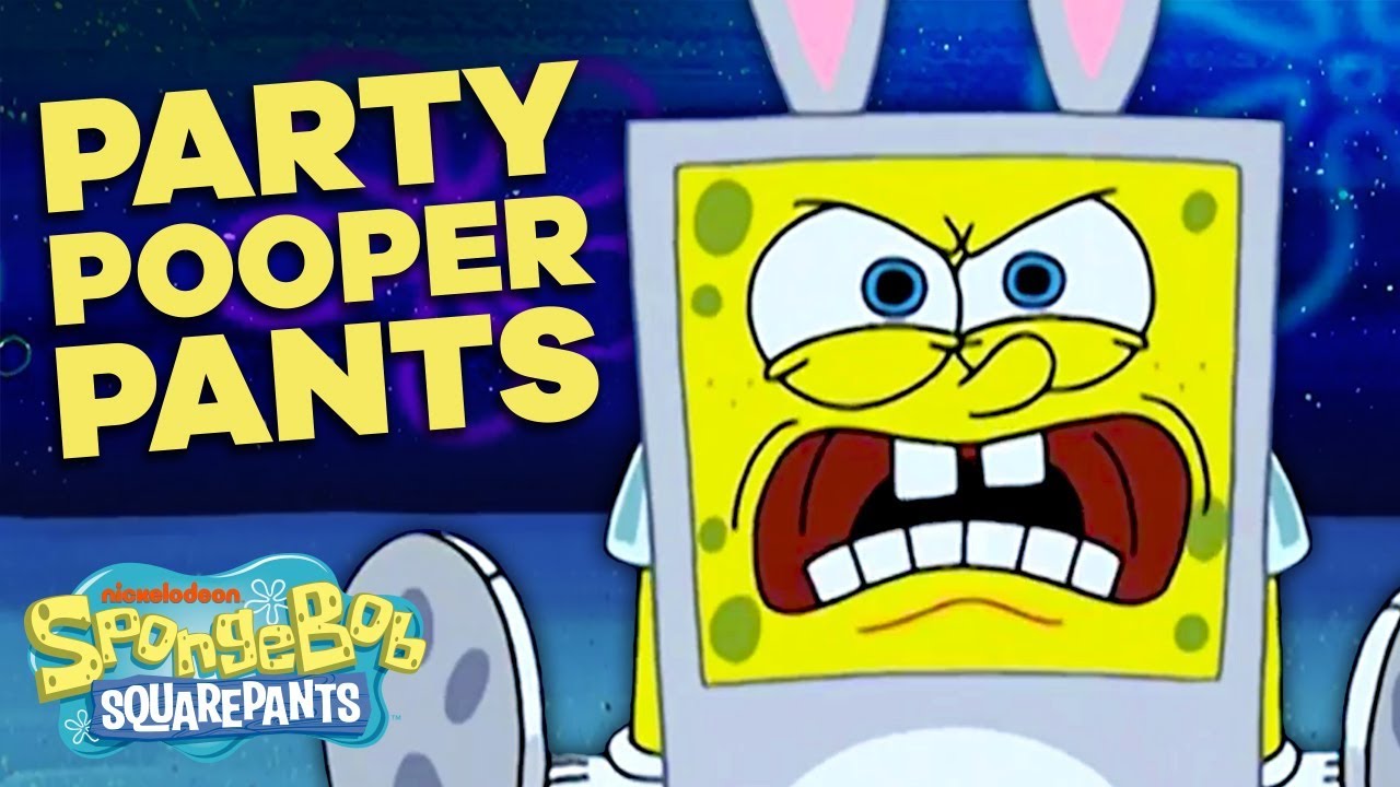 Party Pooper Pants in 5 Minutes! 🐰 SpongeBob