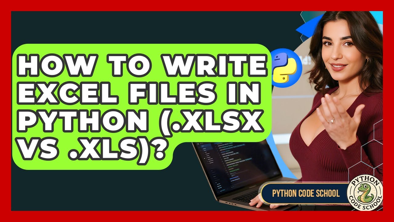 How To Write Excel Files In Python (.xlsx Vs .xls)? - Python Code School
