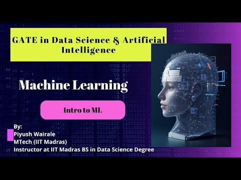 Introduction to Machine Learning Video Lecture - Crash Course for GATE Data Science and ...