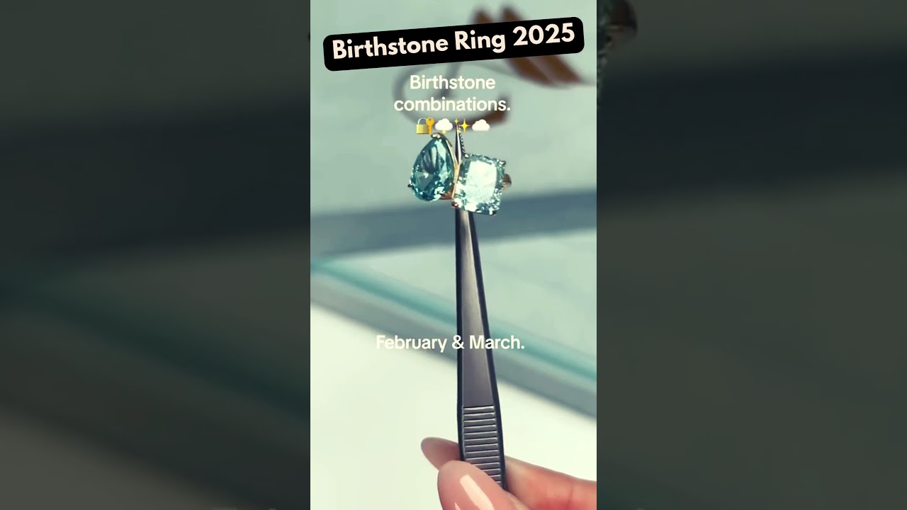 ❤️ Birthstone Ring with Zircon Fashion Stackable Ring ✨ #customjewelry #birthstone #jewelry #rings