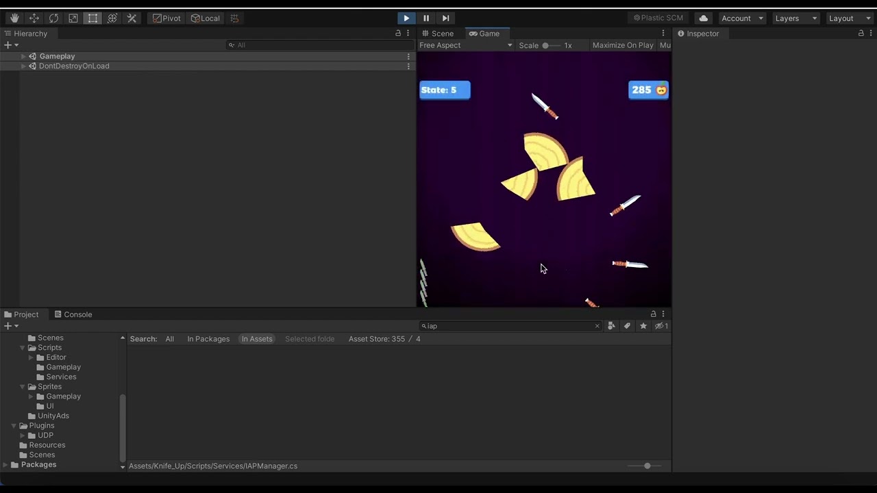 knife master unity source code