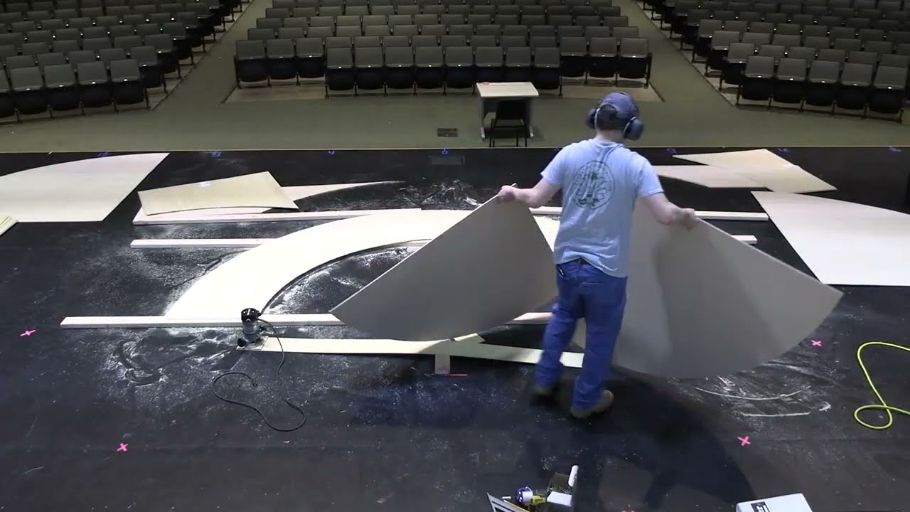 Cutting out the Main Archway
