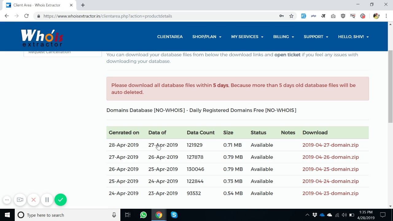 How to use Whois Extractor Database Services - 2019