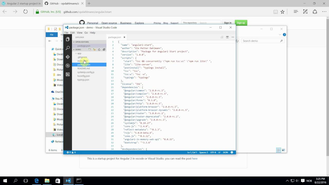 Angular 2 In Visual Studio Code and Visual Studio