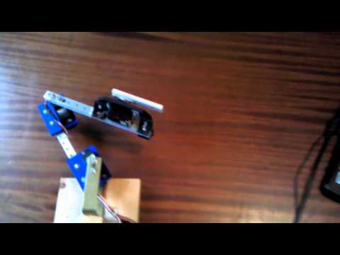 Scara robot arm first movements