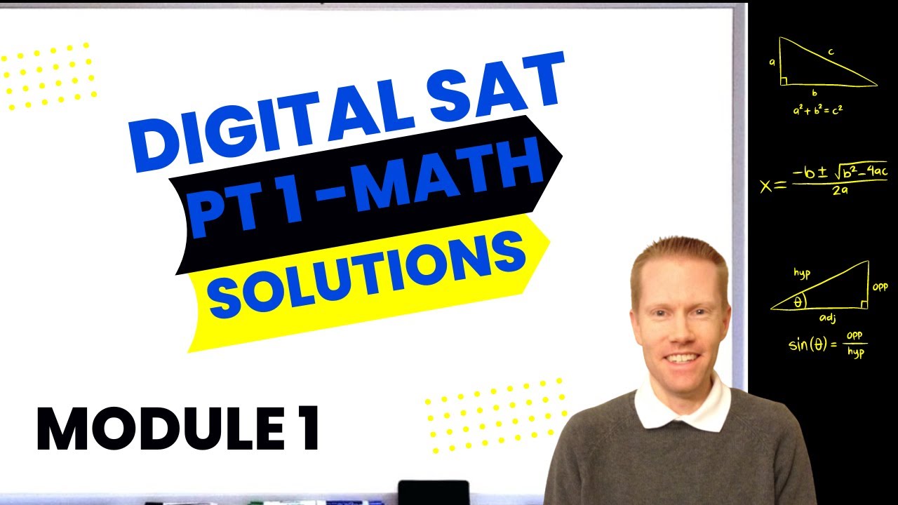 Digital SAT Bluebook Practice Test 1 Math-Module 1: Problem 11 (Corrected)