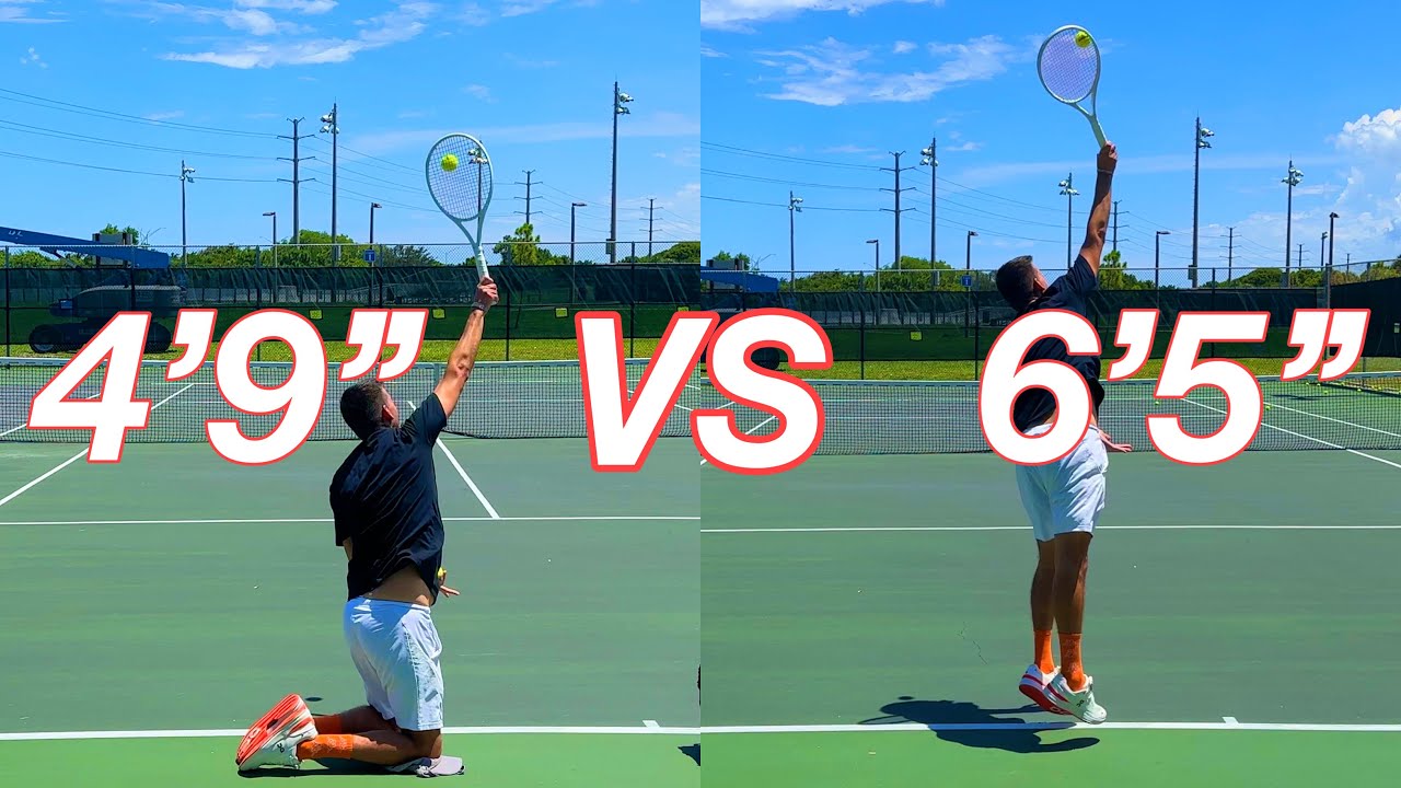How Body Height Impacts Serving in Tennis