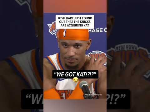 Josh Hart had NO IDEA the Knicks traded for KAT ???? #shorts