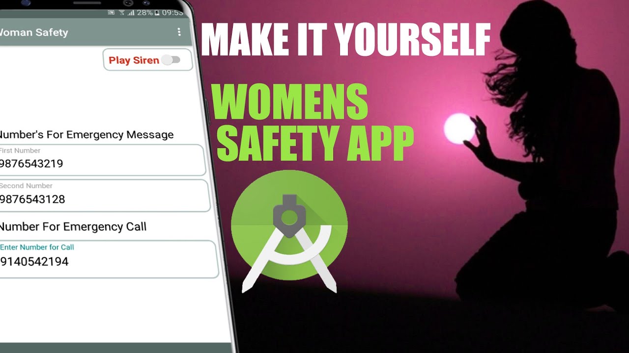 How to Make Women Safety App in Android Studio with GPS & Siren Alert