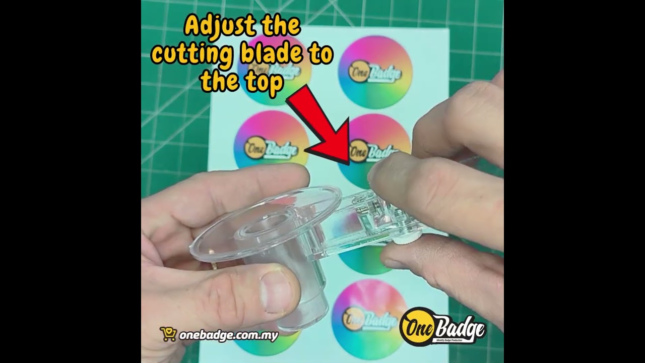 How To Use Acrylic Paper Cutter For Button Badge Artwork Print