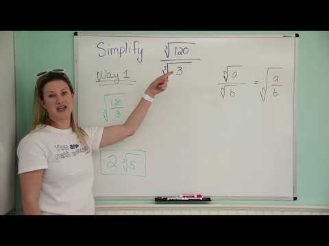 Simplify the Cube Root of 120 over the Cube Root of 3