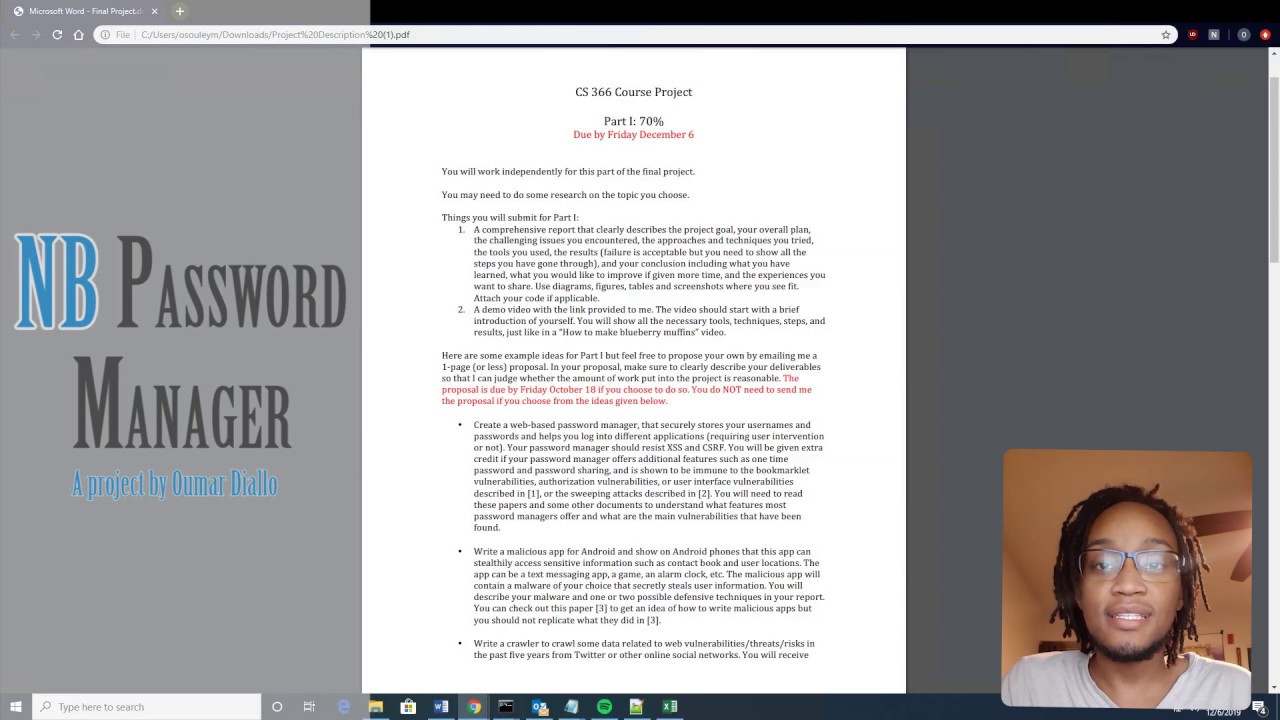CS366 Course Project