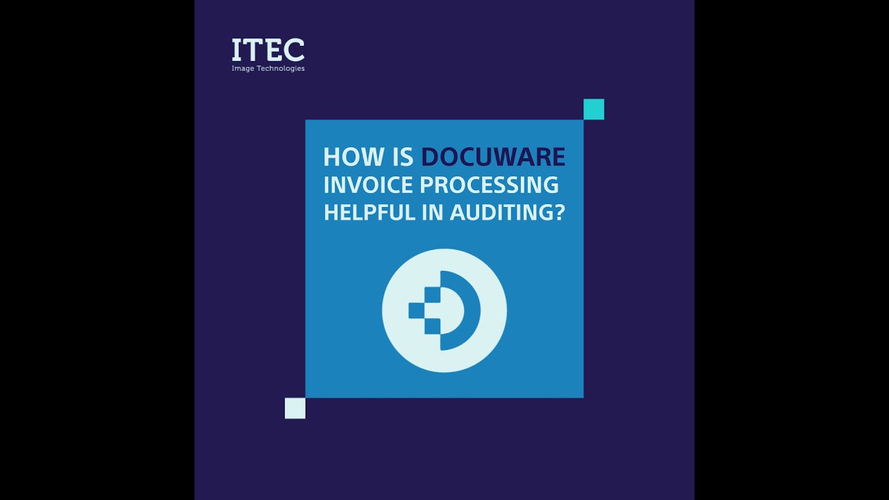 How does DocuWare invoice processing help in auditing?