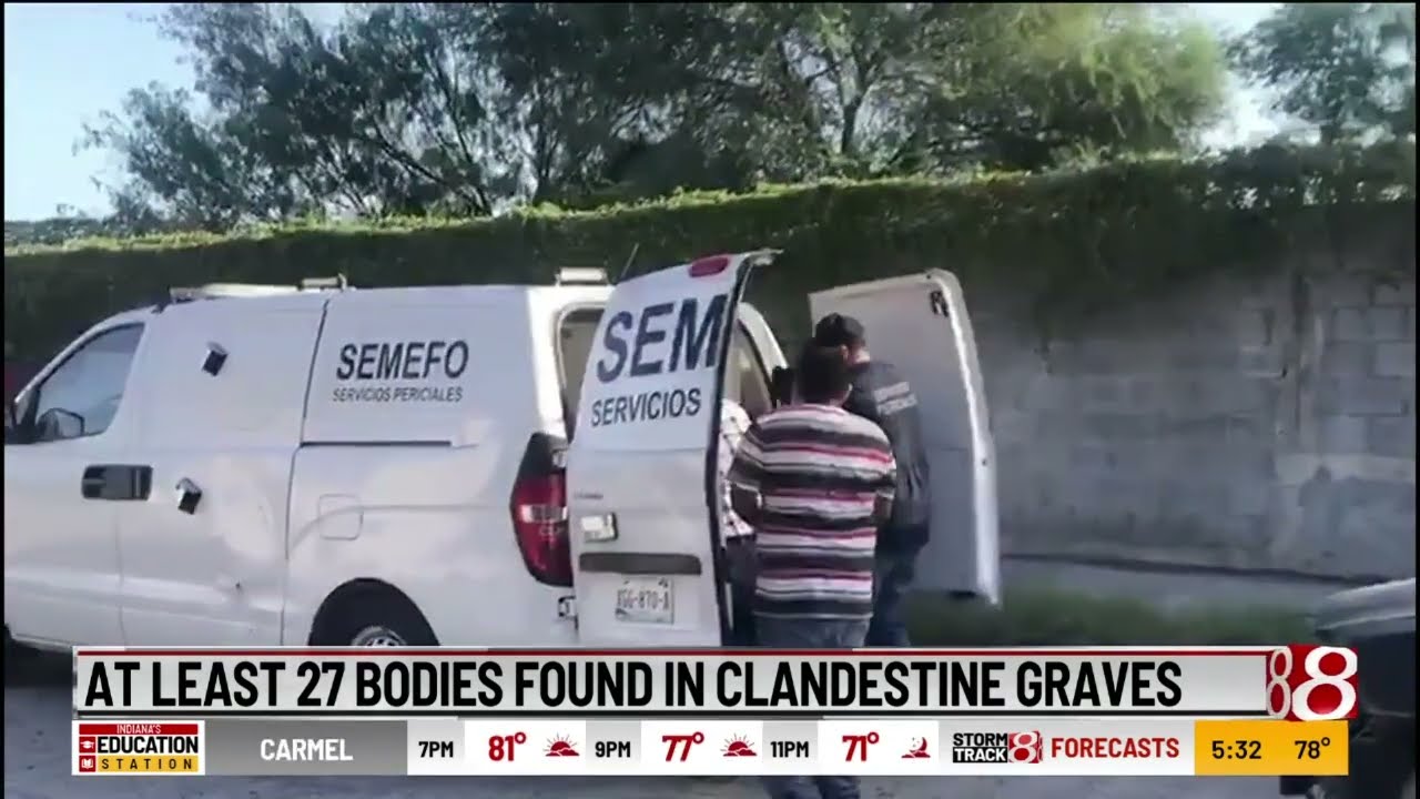 At least 27 bodies found in clandestine graves in Mexico