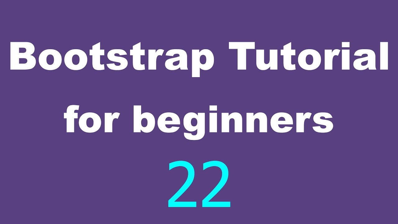 Bootstrap Tutorial for Beginners - 22 - Collapse navbar