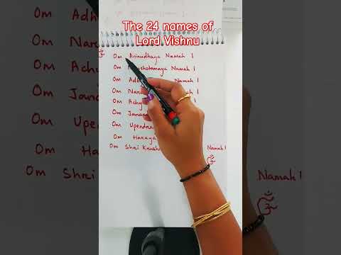 🕉 24 Names of Lord Vishnu The Preserver | Universe 🕉 #plslikesubscribe #mantra #God