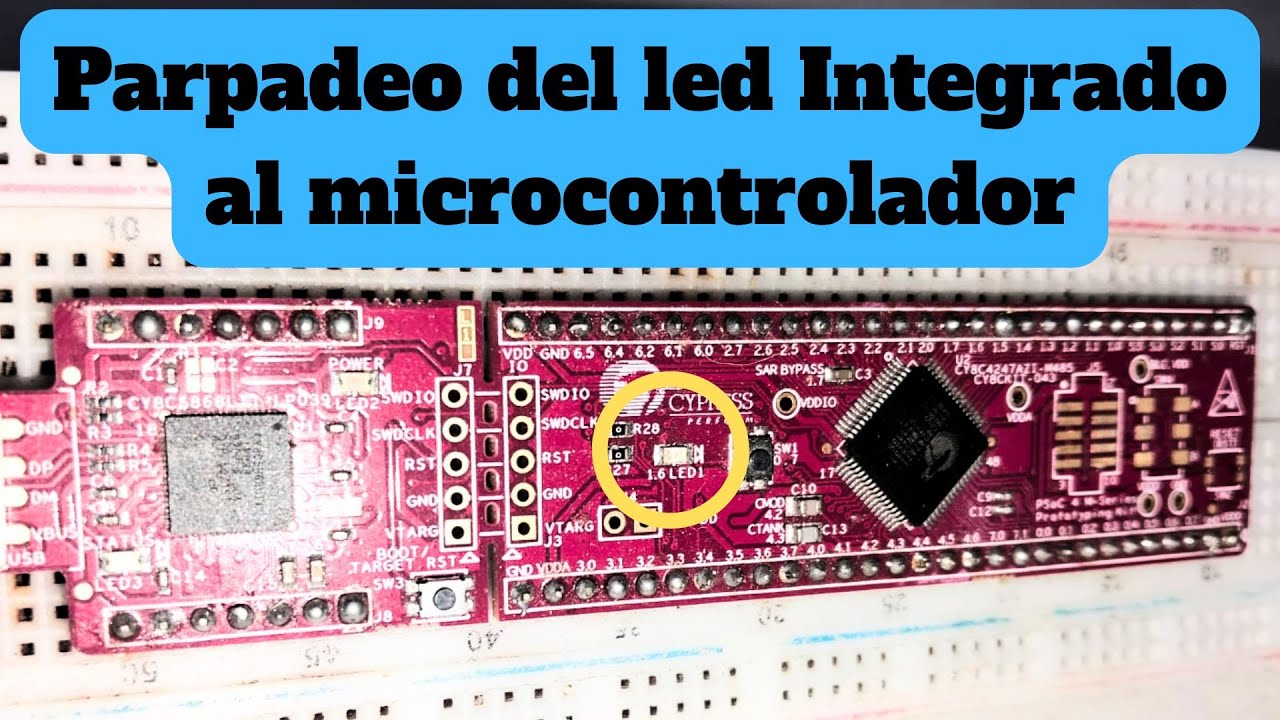 Blinking the LED integrated into the PSoC 4200M programmable microcontroller / How to blink an LED