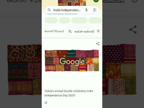 today's Google doodle #trending #independence🇮🇳