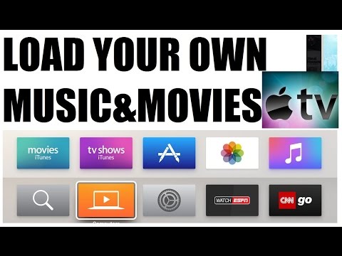 Load your own music and movies on Apple TV 4th generation for offline play
