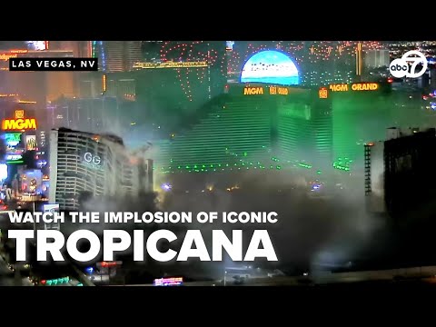 Las Vegas' Tropicana Hotel Imploded After 67 Years On The Strip - 99.7 DJX