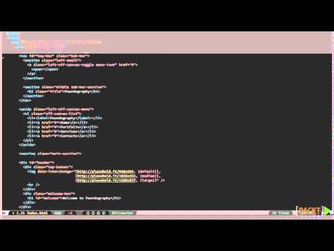Learn Building a Responsive Site with Zurb Foundation Browsing Off canvas on Mobile | packtpub ...
